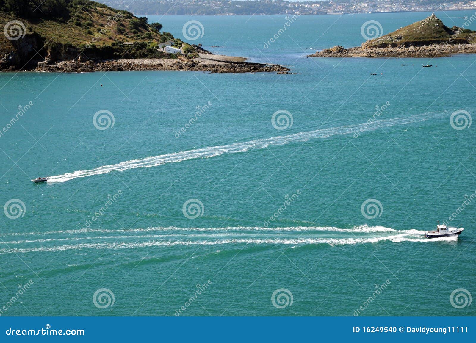 Boats Off the Coast of Jethou from Herm Stock Photo - Image of sailing ...