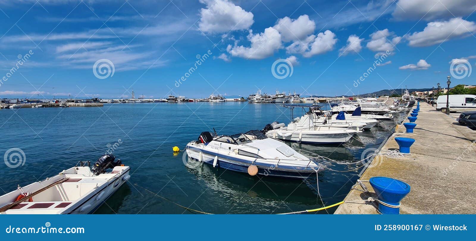 Boats Parked at the Port on a Bright Sunny Day Stock Image - Image of ...