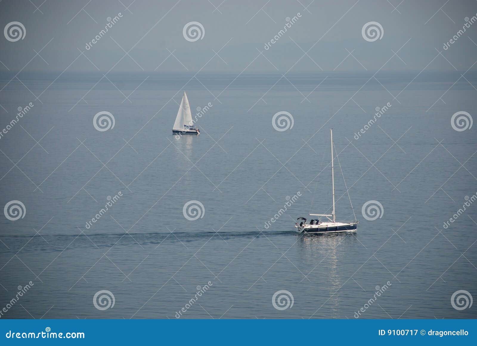Boats Passing stock image. Image of yacht, mast, ocean - 9100717