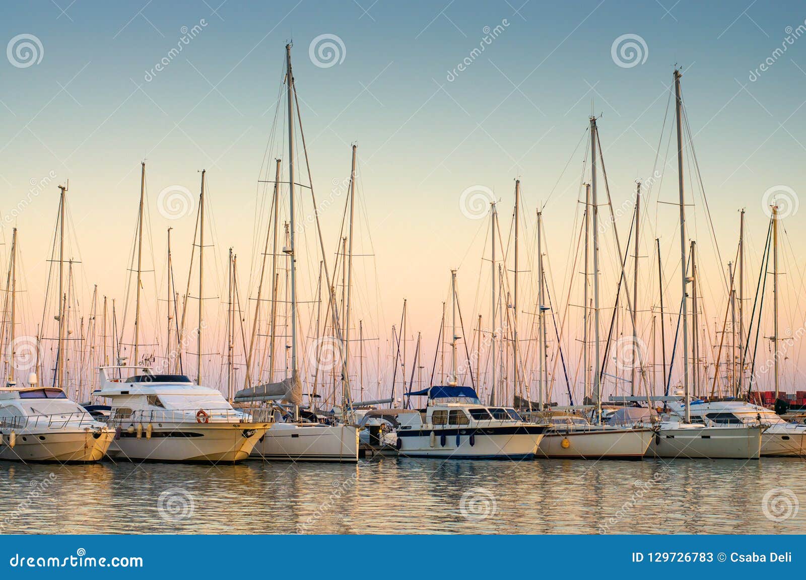 Boats at the Port of Valencia, Spain Stock Image - Image of sailing ...