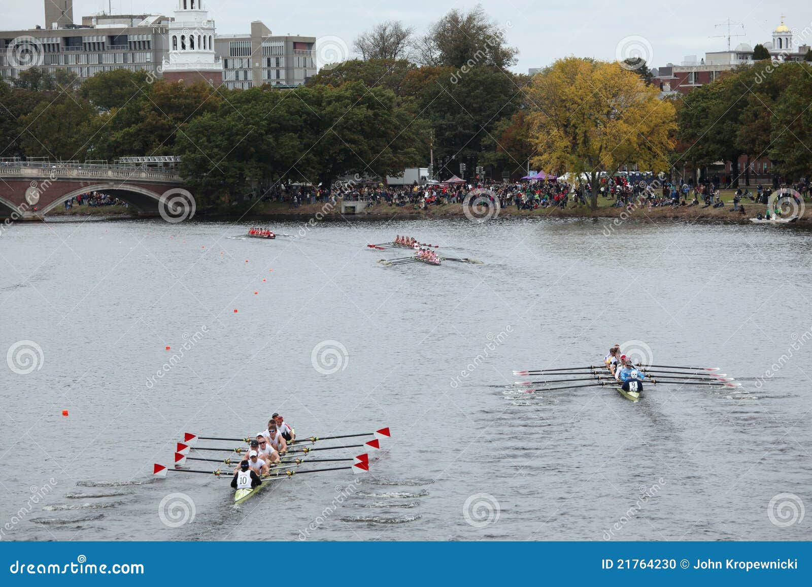 Boats Race in the Head of the Charles Editorial Image - Image of ...