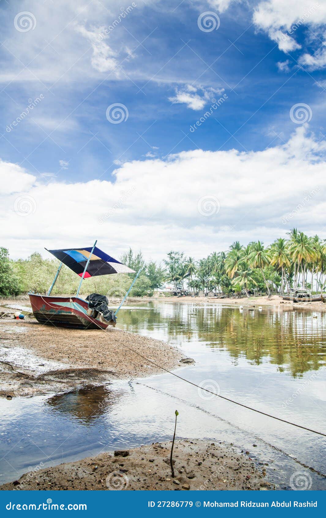 Boats by river bank stock image. Image of river, riverbank - 27286779