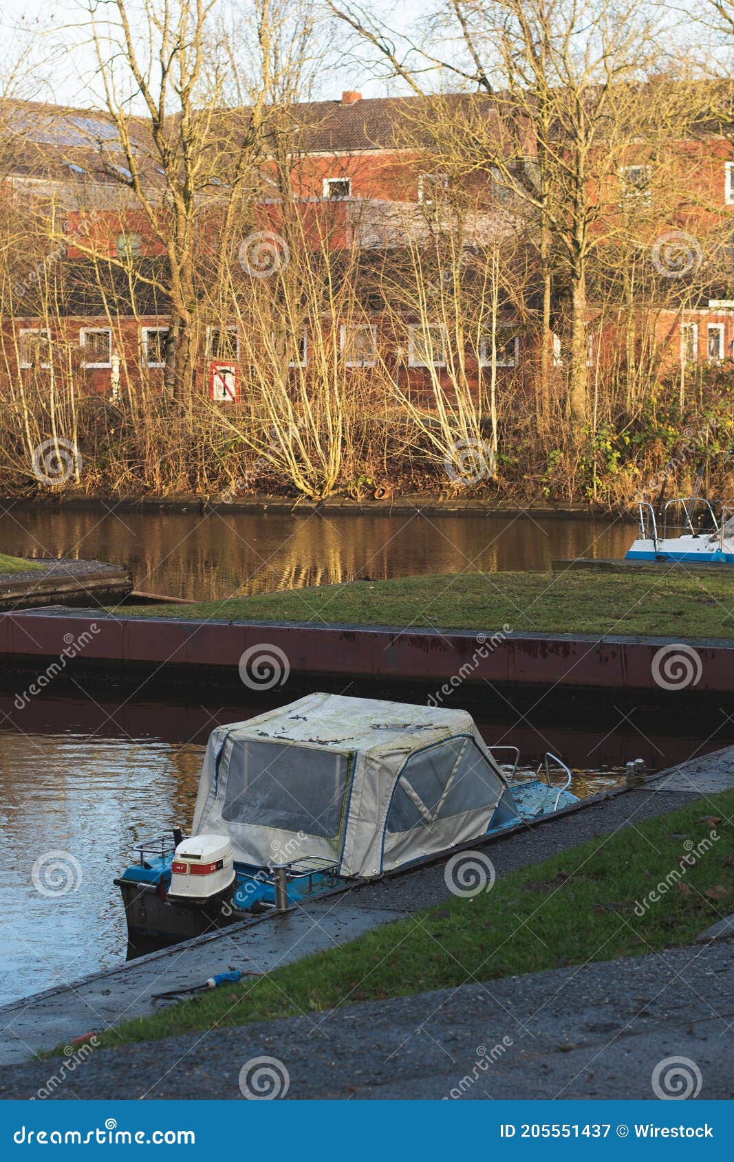 Boats in the River in Emden, Germany Stock Image - Image of outdoors ...