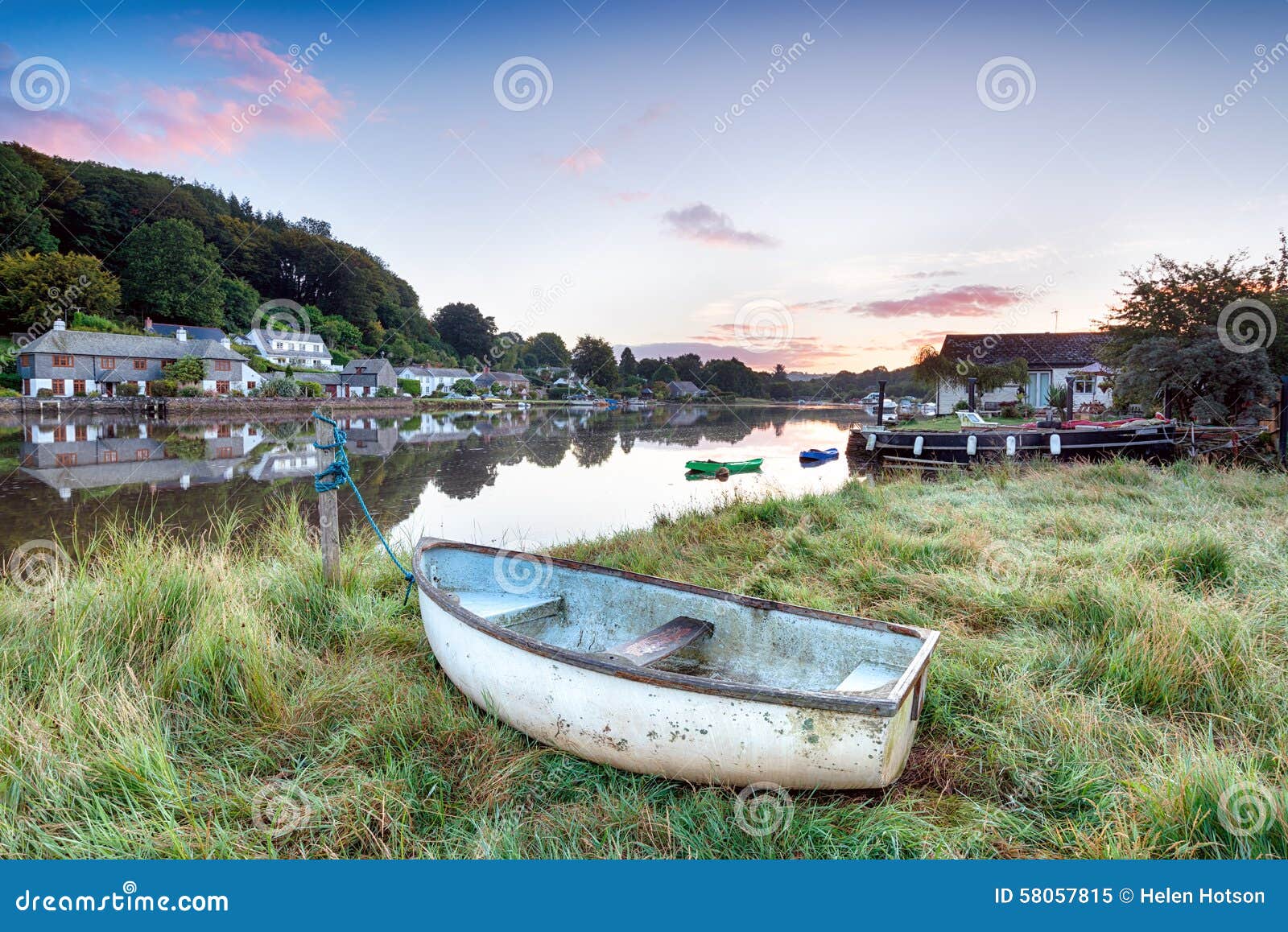 Boats on the River Lerryn stock image. Image of rural - 58057815