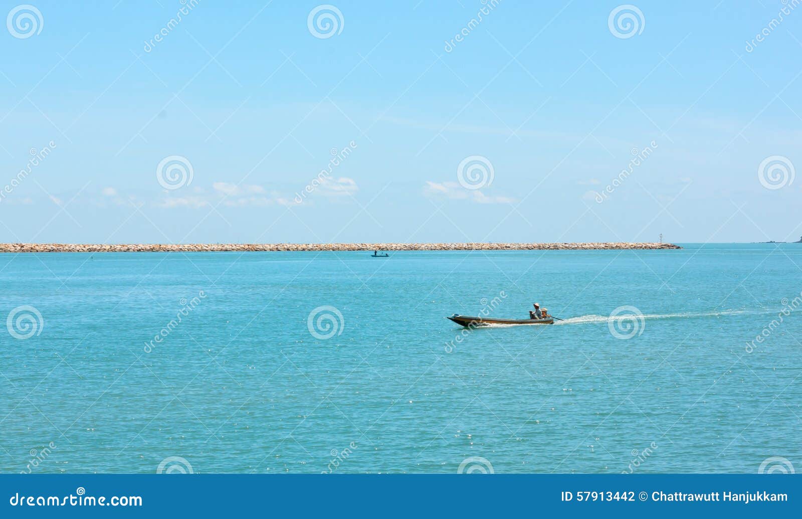 Boats are Sailing on the Sea Background in the Noon Time. Stock Photo ...