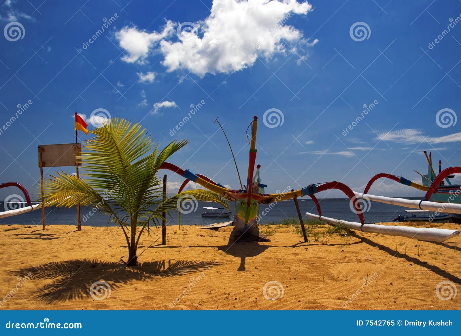Boats spiders stock image. Image of relax, bali, legian - 7542765