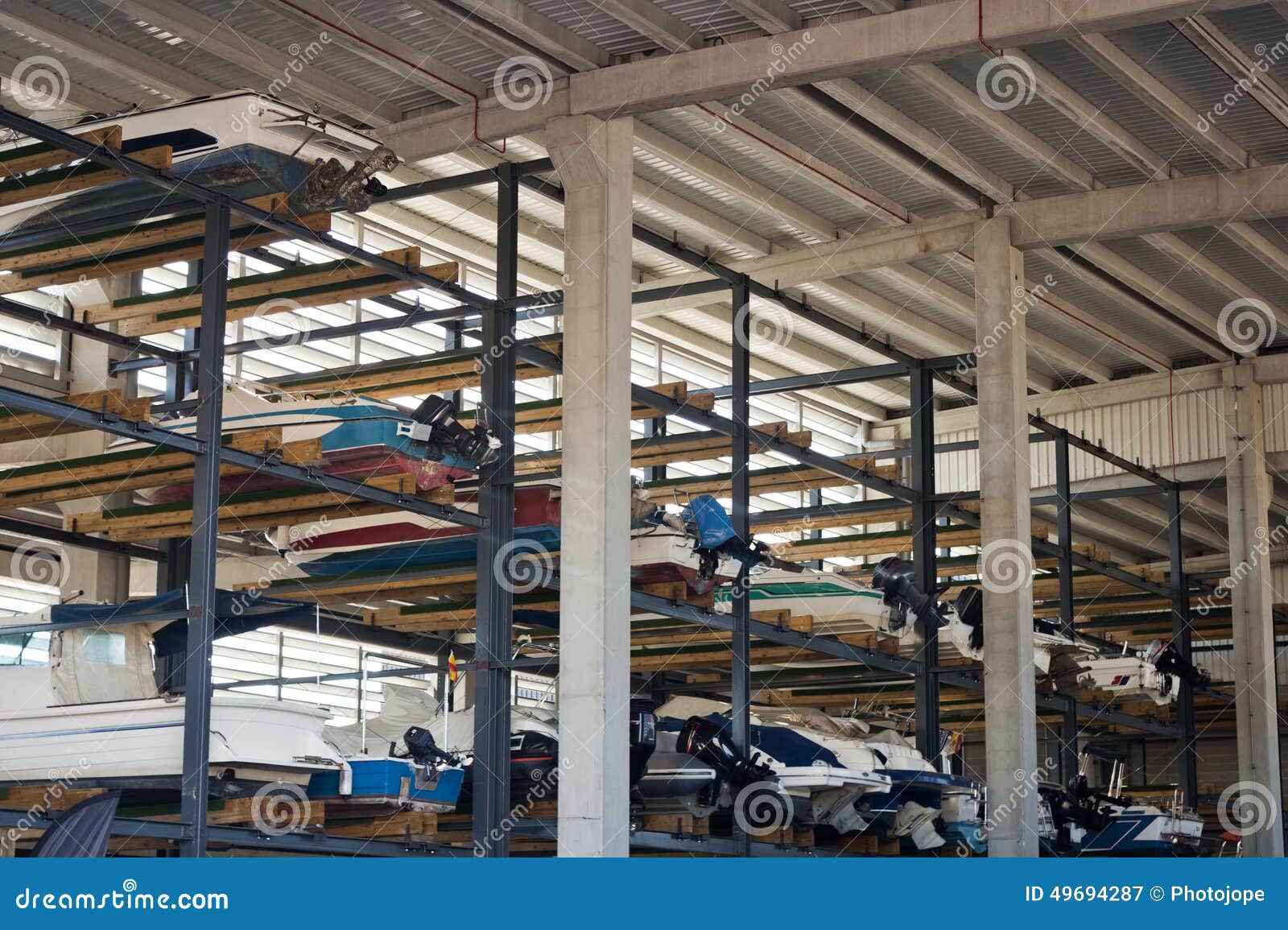 Boats storage stock image. Image of boats, structure - 49694287