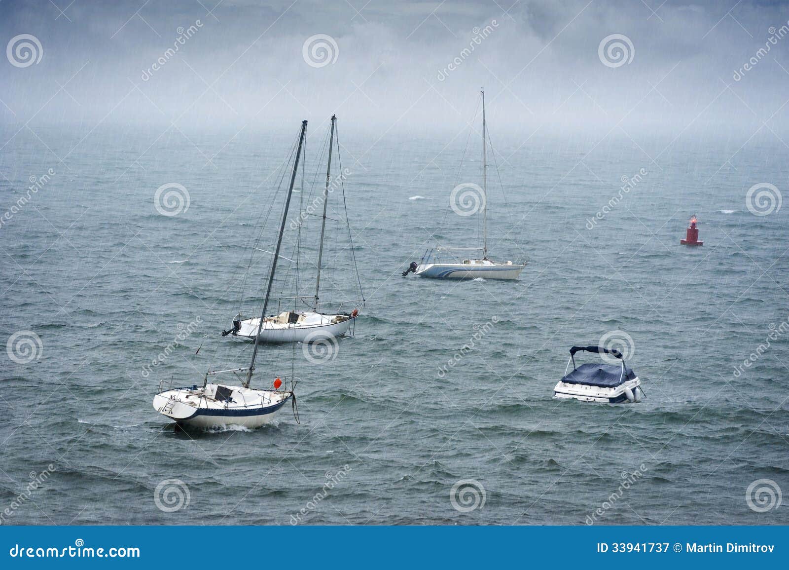 Boats in stormy sea stock image. Image of transport, vessel - 33941737