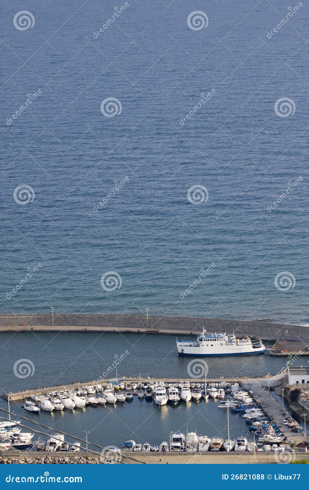 Boats in Terracina Port stock photo. Image of copy, sunny - 26821088