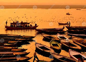 Boats in Varanasi editorial image. Image of boating, india - 17663575