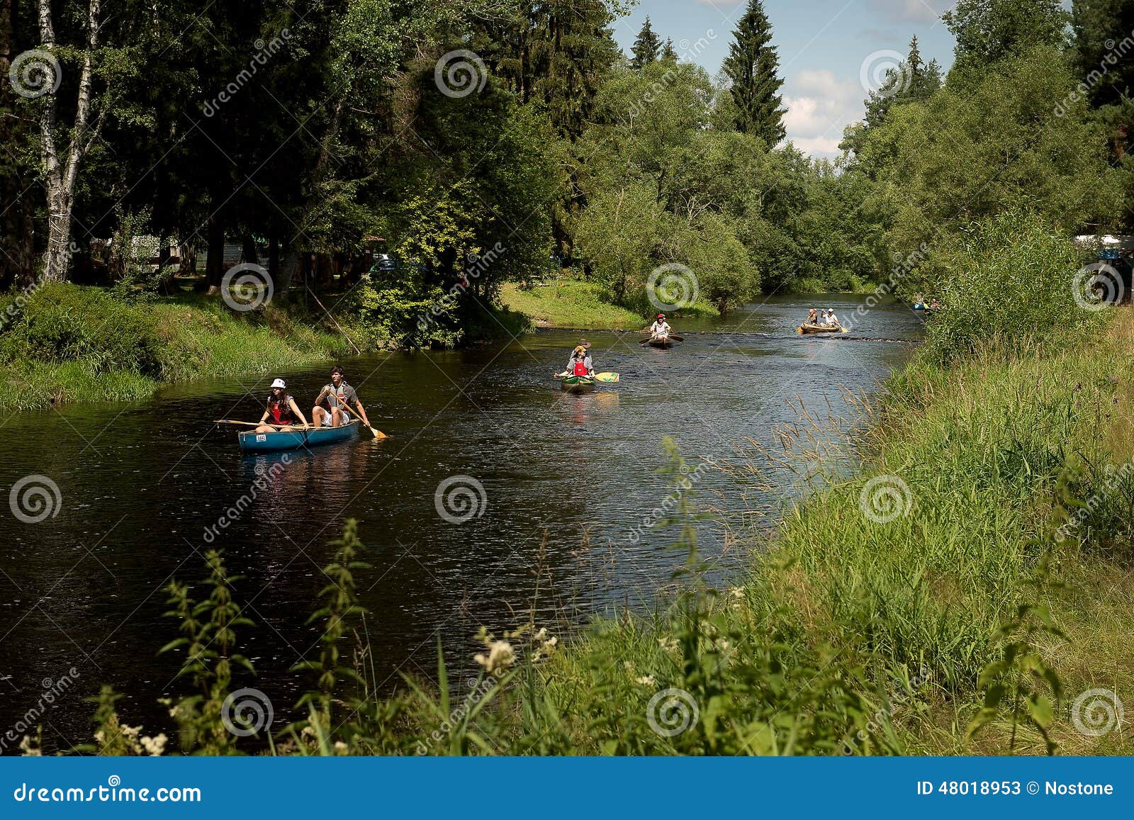 Boats on Vltava editorial stock photo. Image of republic - 48018953