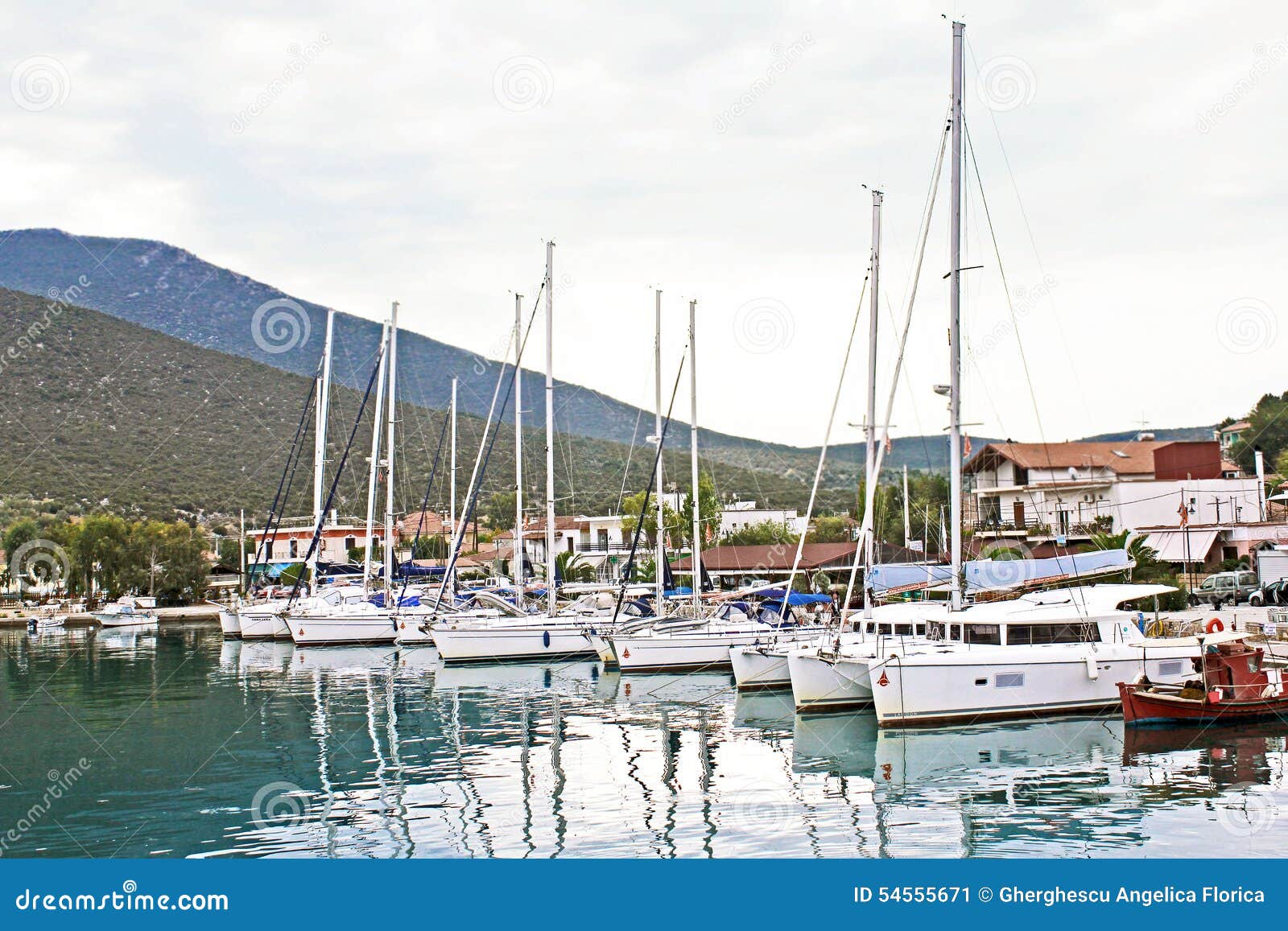 Boats in Volos Greece stock image. Image of greece, ocean - 54555671