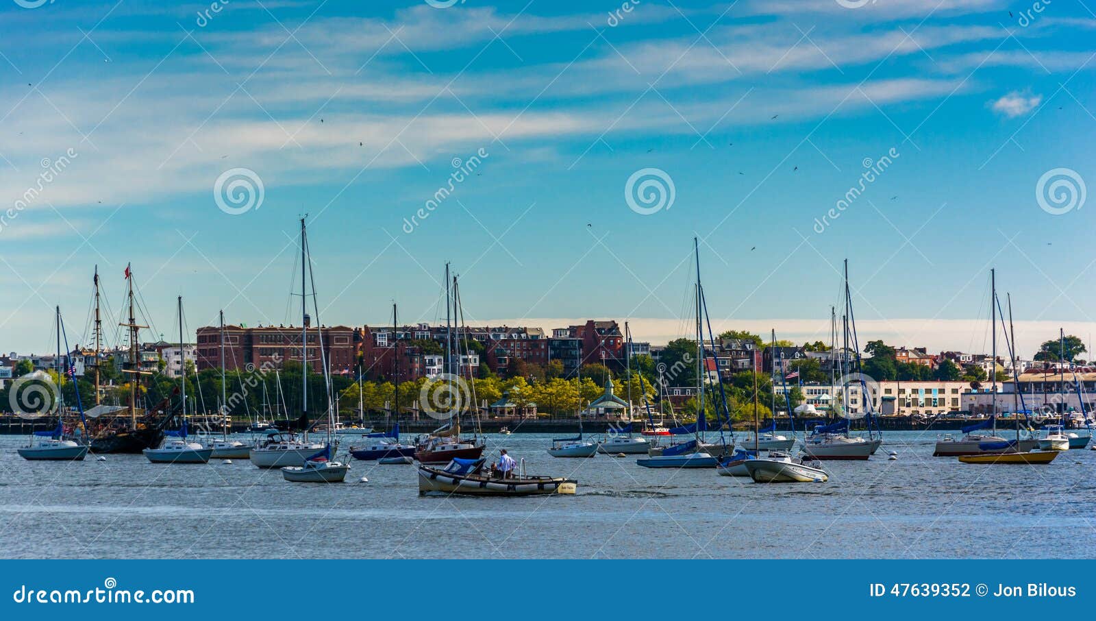 Boats on the Water, in Boston, Massachusetts. Editorial Photography ...