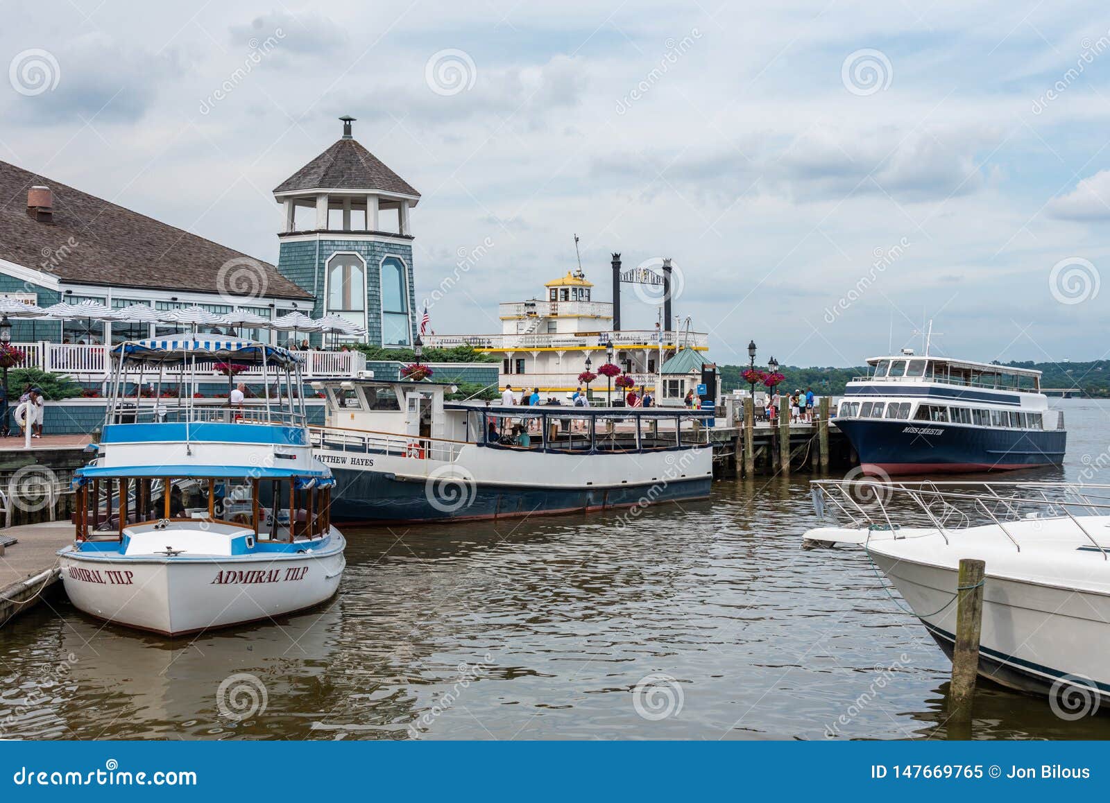 Boats on the Waterfront in Alexandria, Virginia Editorial Image - Image ...