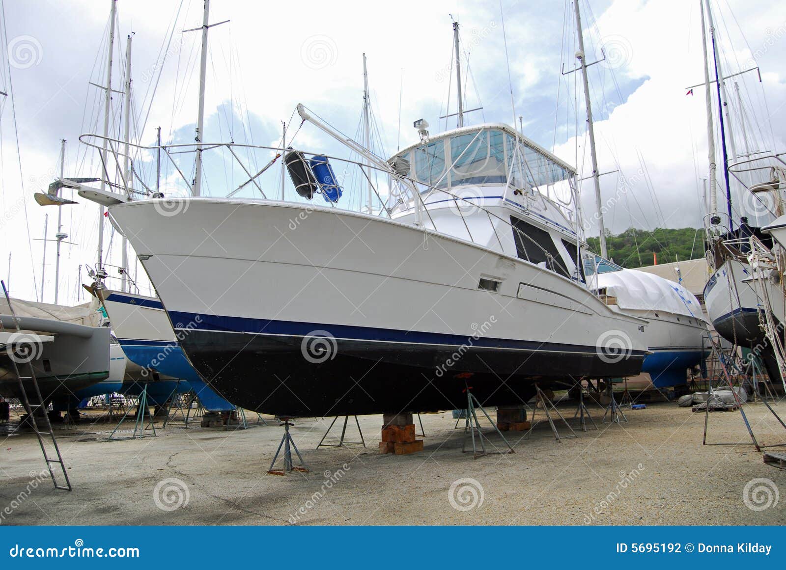 Boatyard stock photo. Image of maintenance, boat, marina - 5695192