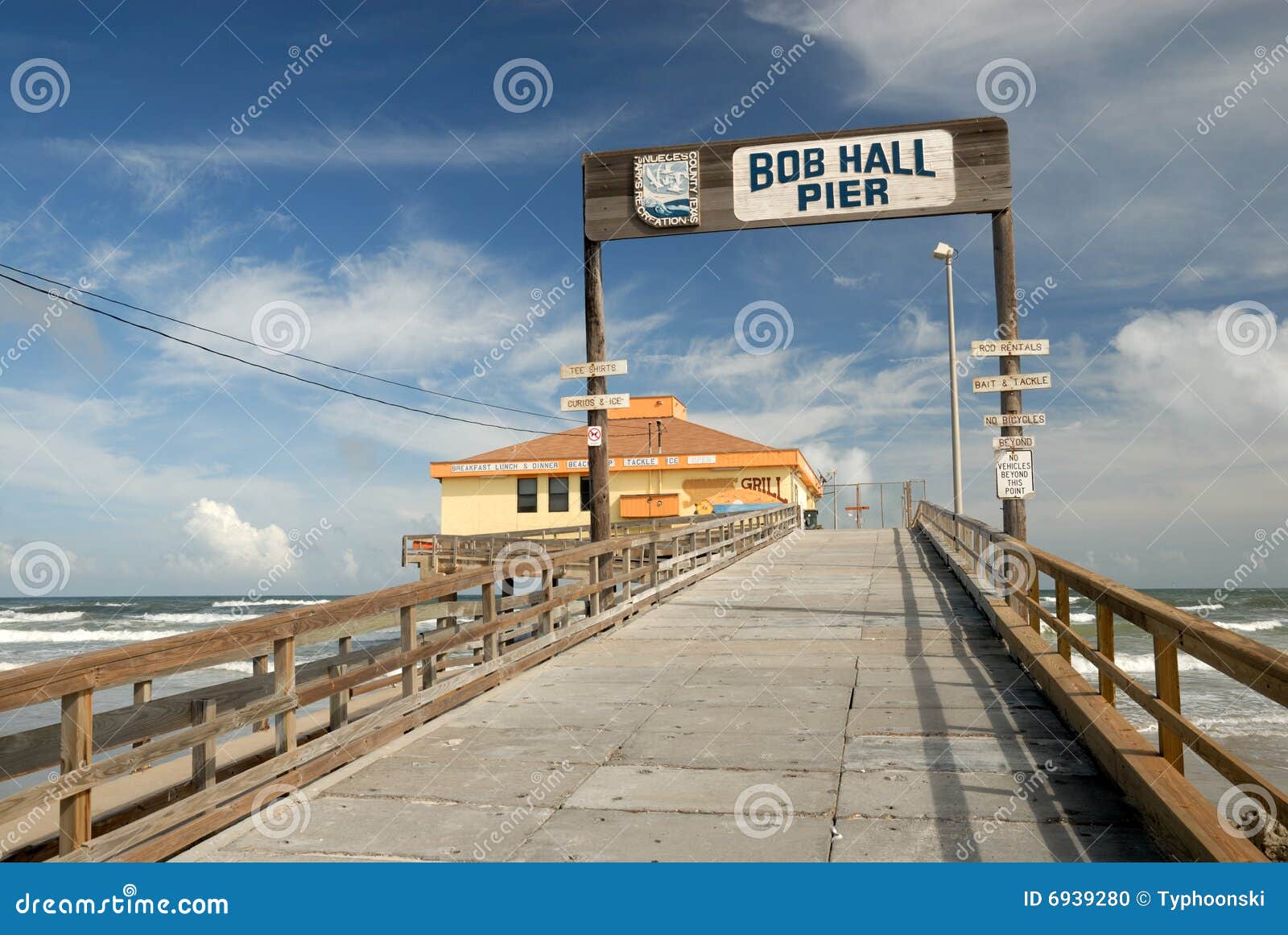 Bob Hall Pier, Southern Texas Stock Photo - Image of christi, tropical ...