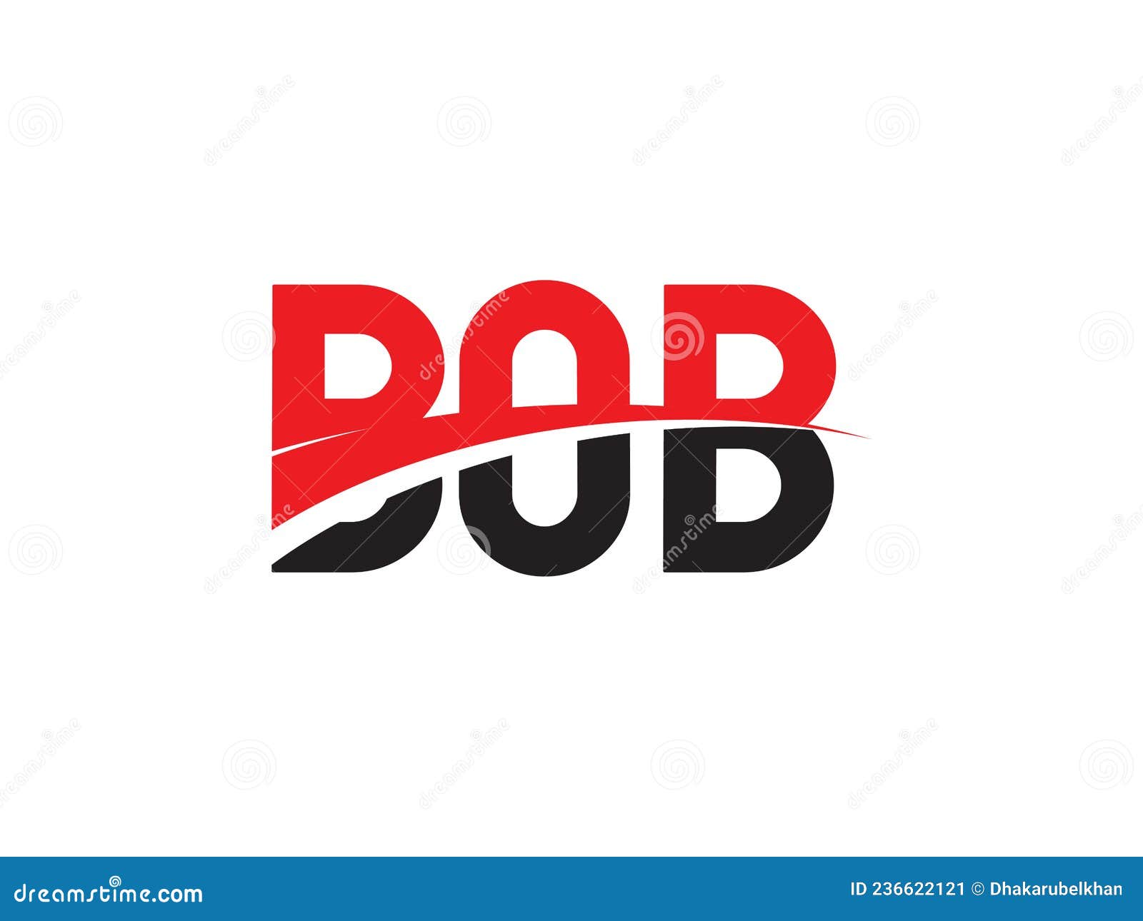 BOB Letter Initial Logo Design Vector Illustration Stock Vector ...