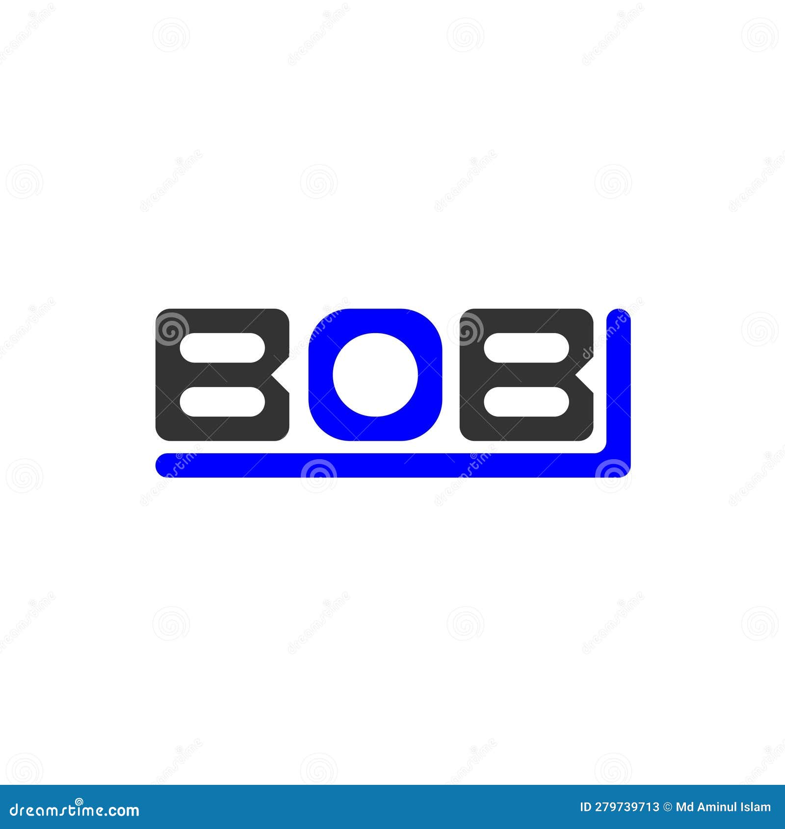BOB Letter Logo Creative Design with Vector Graphic, BOB Stock Vector ...