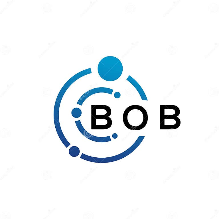 BOB Letter Logo Design on White Background. BOB Creative Initials ...