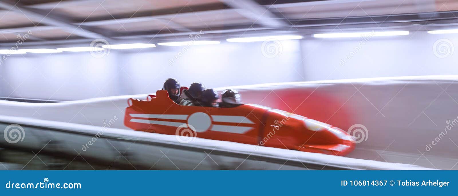 Bob Sled Speeding in an Ice Channel Editorial Photography - Image of ...
