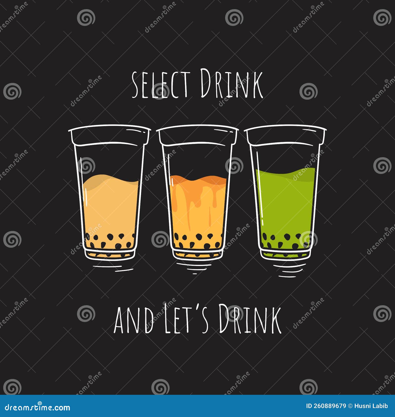Boba Drink in Cartoon Design with Any Taste Design for Boba Drink ...