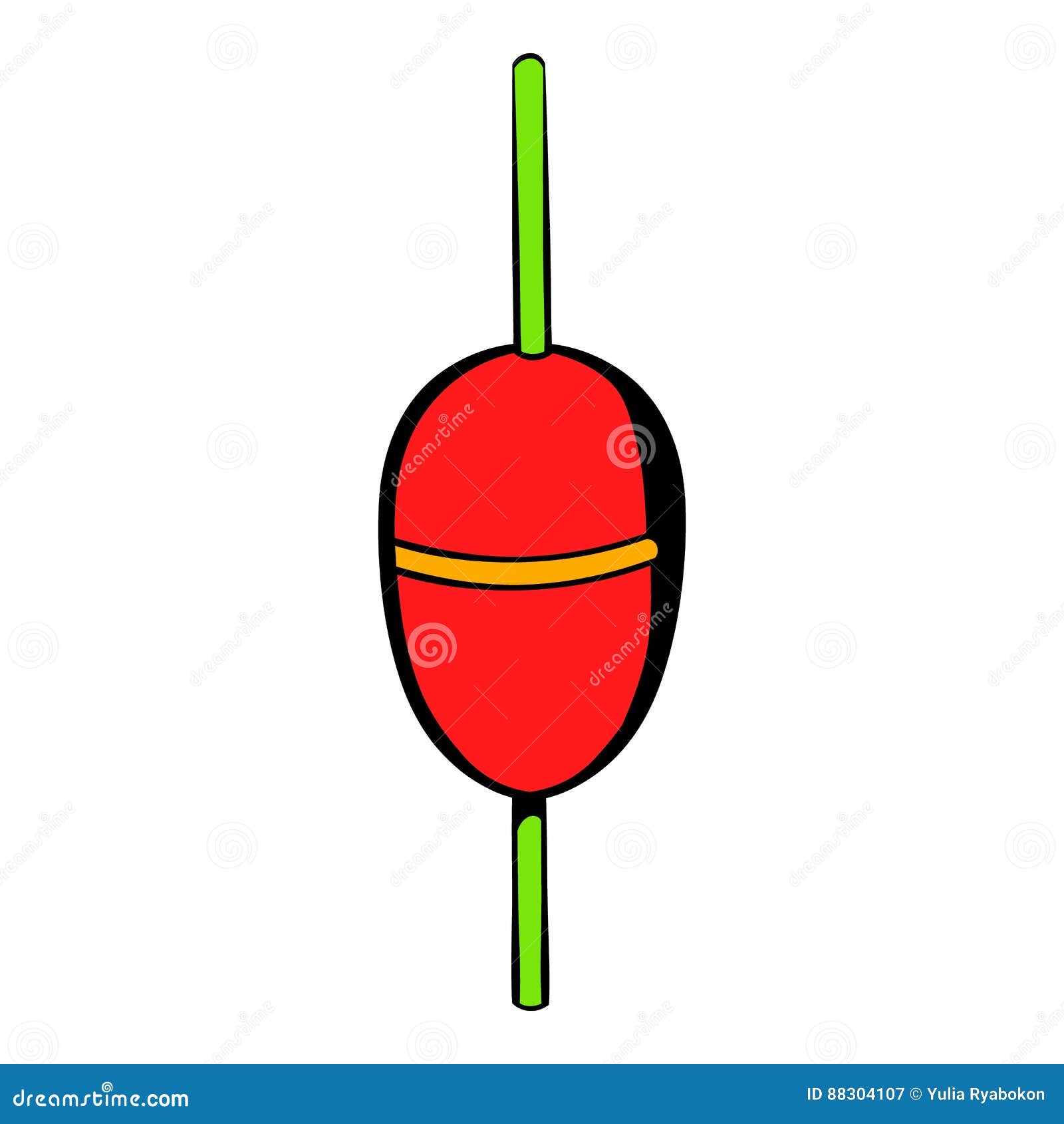 Bobber icon, icon cartoon stock vector. Illustration of angling - 88304107