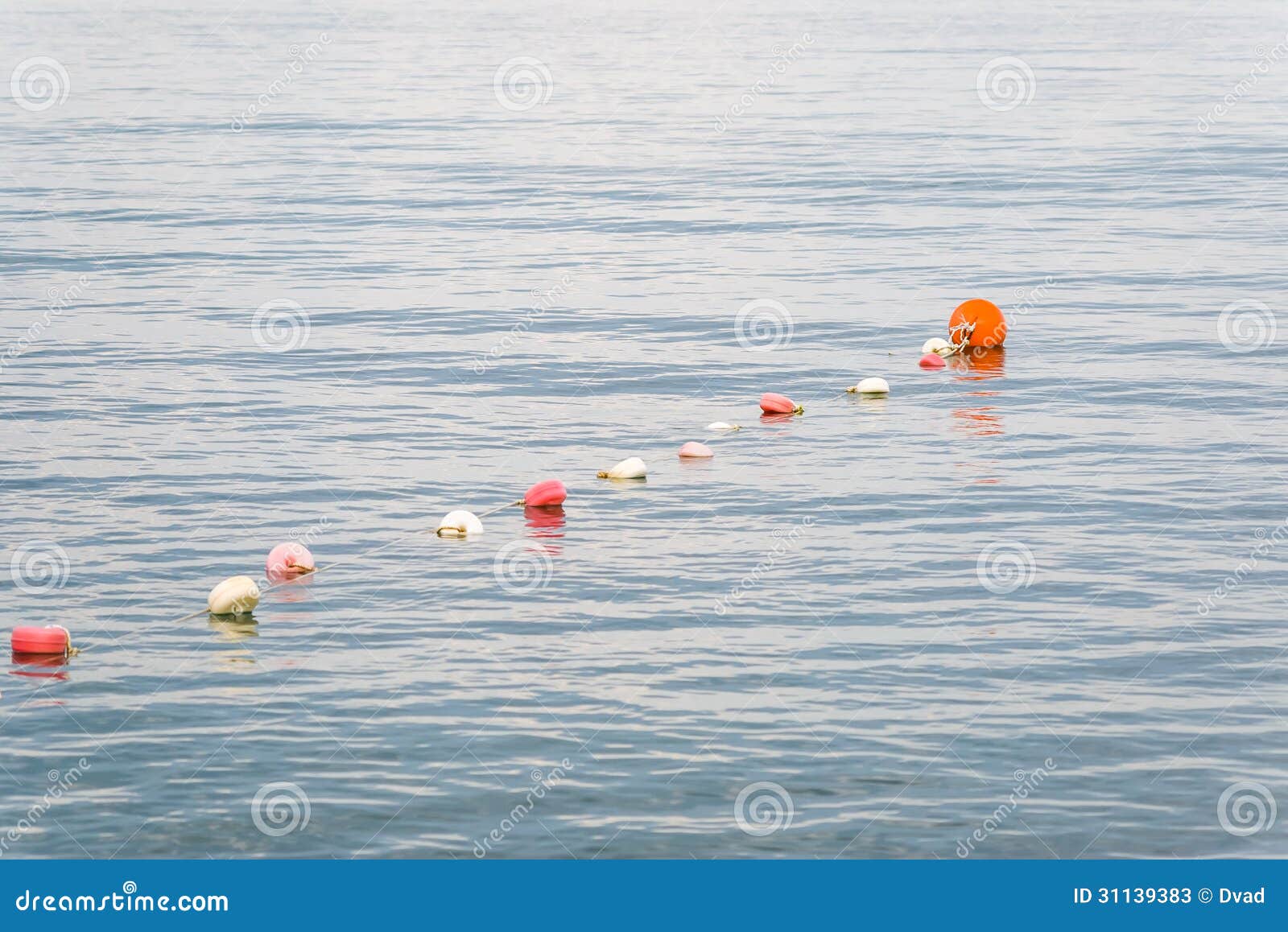 Bobbers at the sea stock image. Image of water, horizontal - 31139383