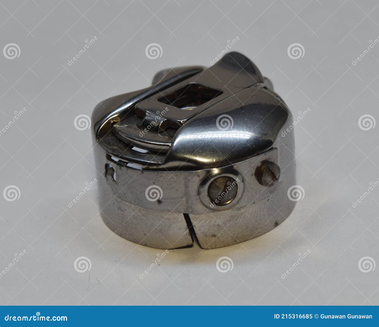 A Bobbin Case, Sewing Machine Parts. Stock Image - Image of sewing ...