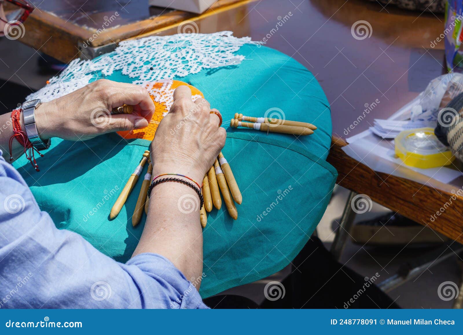 Bobbin Lace, Textile Technique, Considered As a Craft, Which Consists ...