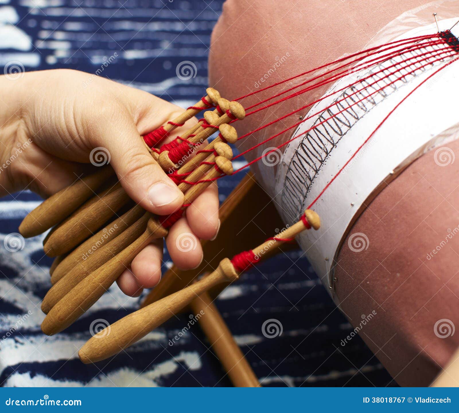 Bobbin lacemaking stock image. Image of tool, nostalgic - 38018767