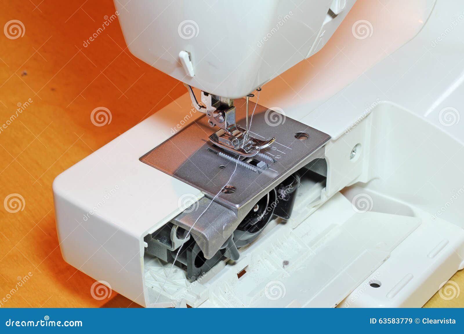 Bobbin or Spindle in a Sowing Machine. Stock Image - Image of spindle ...