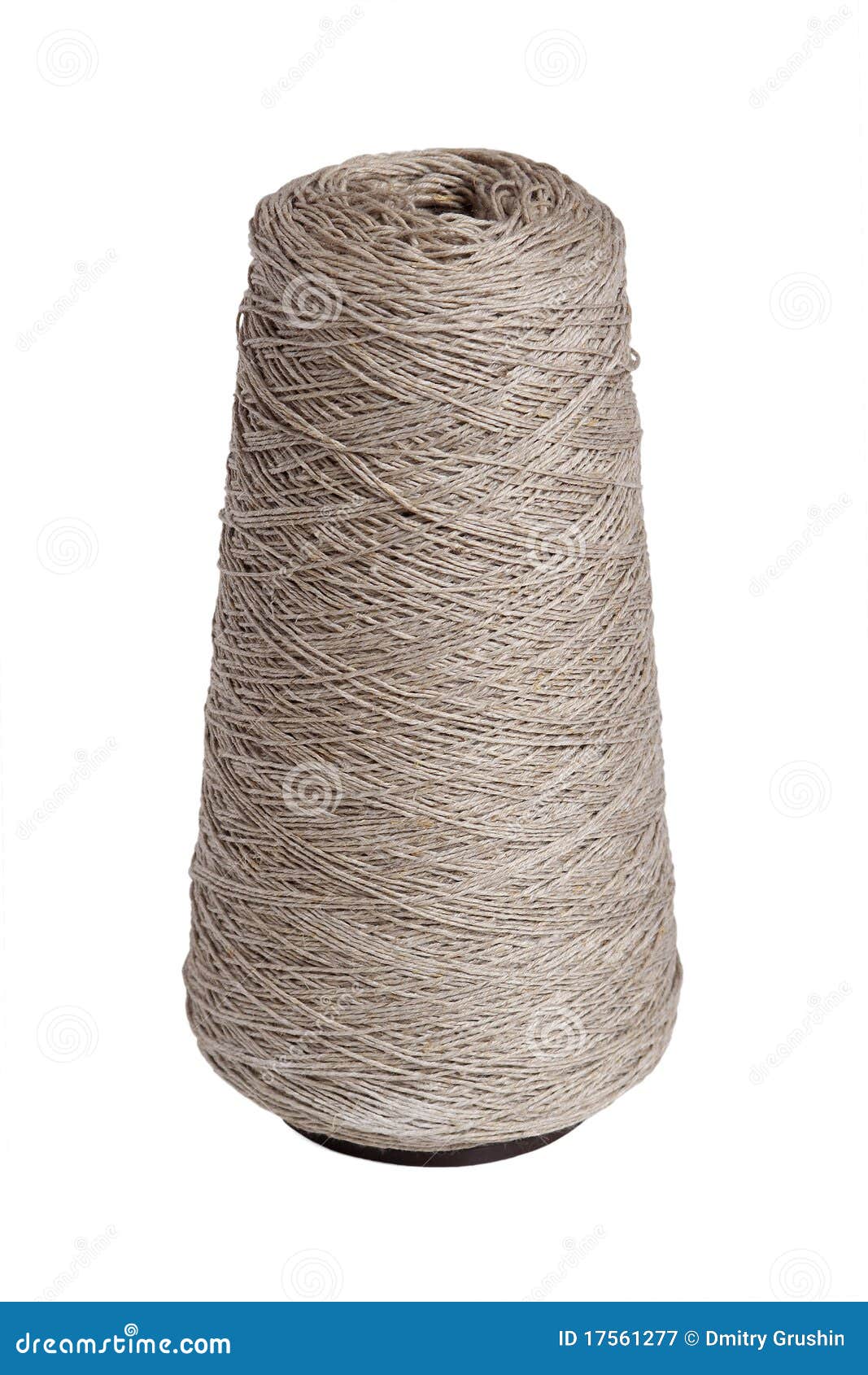 Bobbin with thread stock image. Image of brown, cotton - 17561277