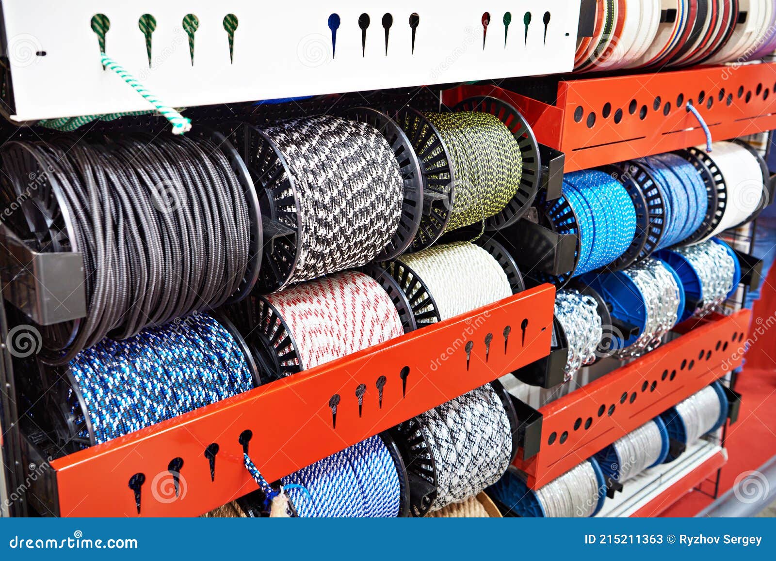 Rope And Chains In The Marina At Rur Lake Stock Photo | CartoonDealer ...