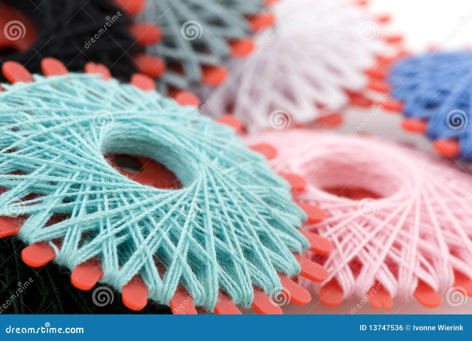 Bobbins with Colorful Threads Stock Photo - Image of colorful, sewing ...