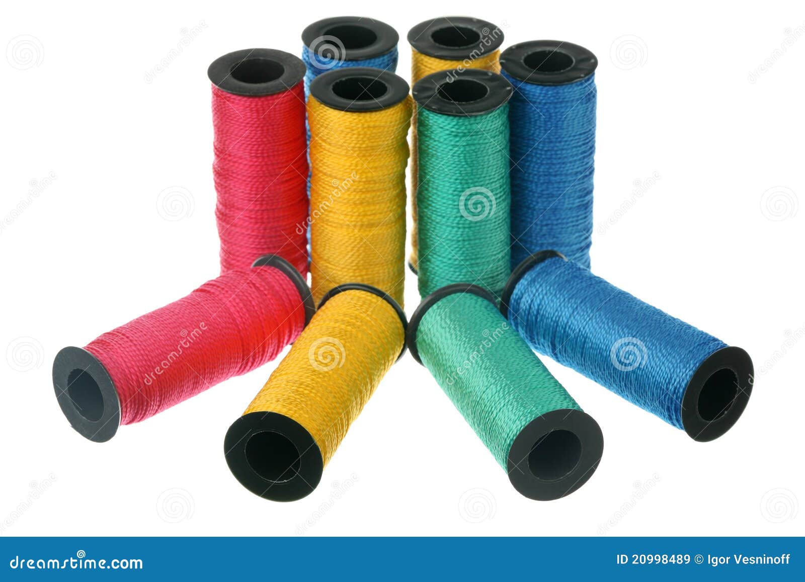 Bobbins of thread stock image. Image of cotton, embroidery - 20998489