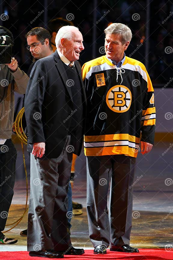 Bobby Orr and Milt Schmidt editorial image. Image of professional ...