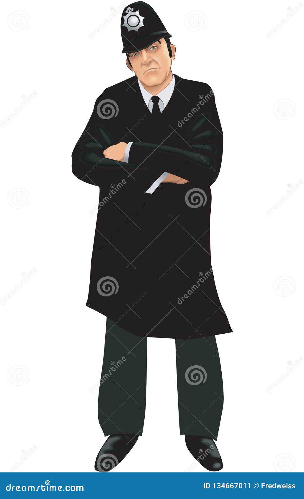 Bobby Vector Illustration stock vector. Illustration of enforcement ...