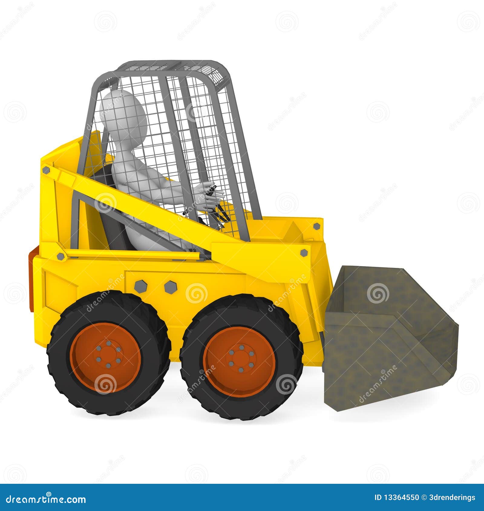 Bobcat stock illustration. Illustration of bulldozer - 13364550