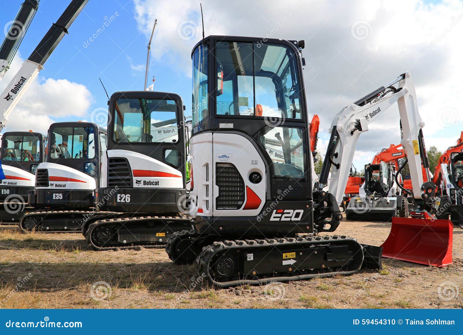 Bobcat Compact Excavators on Display Editorial Image - Image of ...