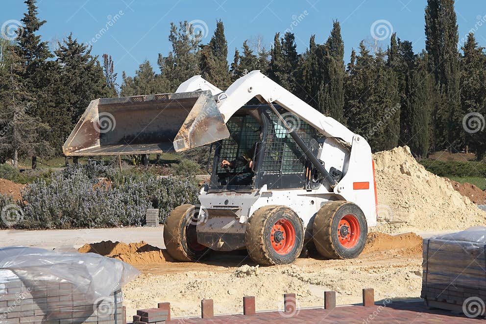 Bobcat Loader stock image. Image of mini, machine, engine - 9091577