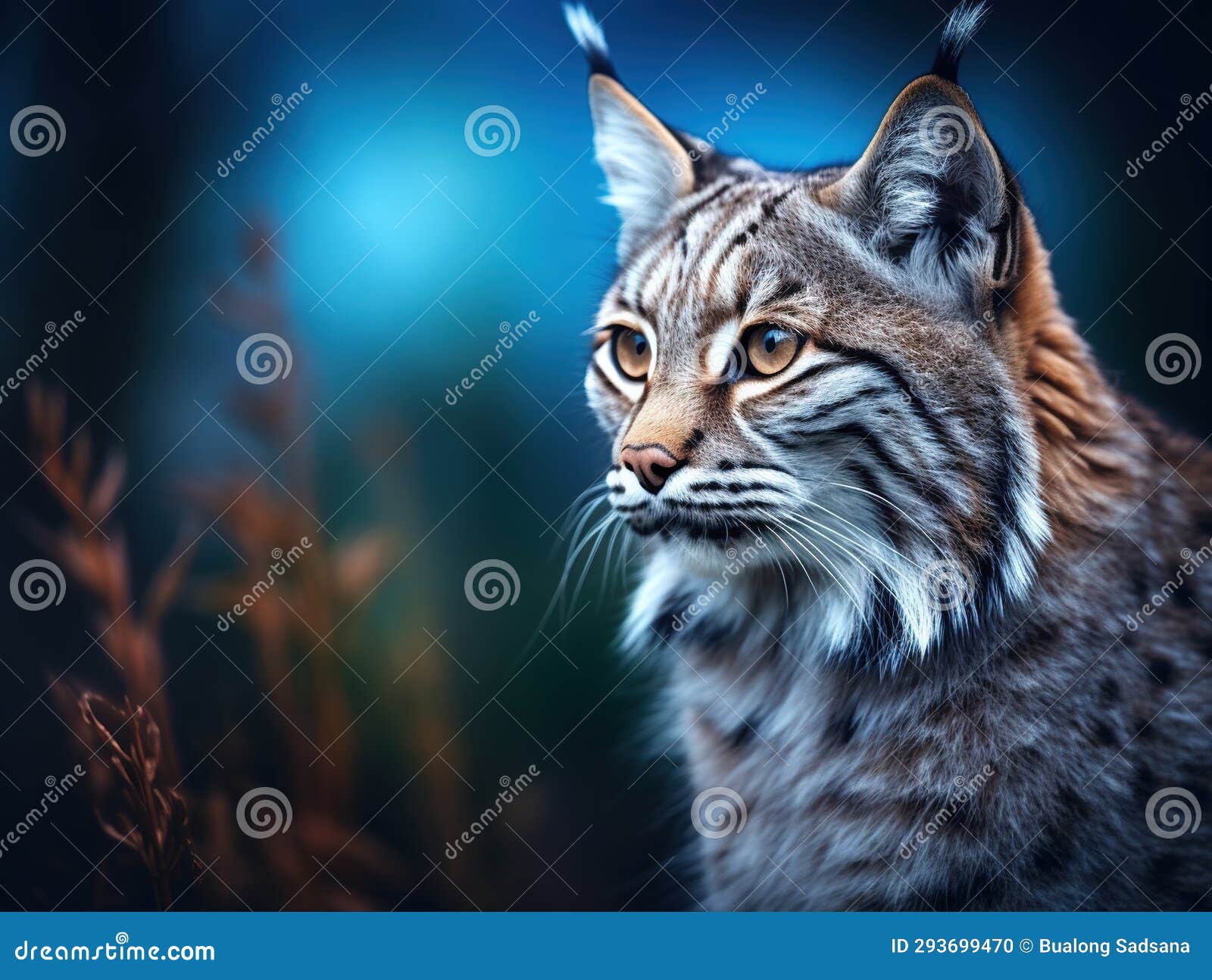 Ai Generated Illustration Wildlife Concept of Bobcat Stock Illustration ...