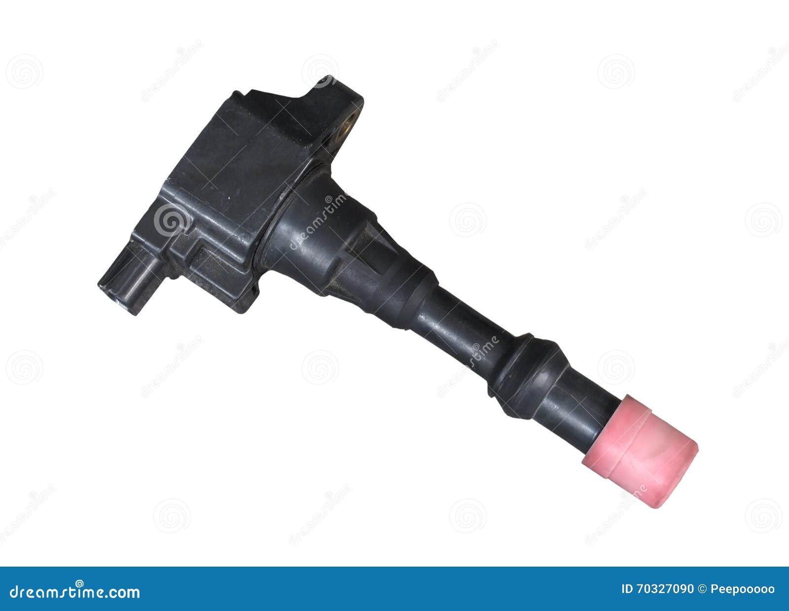 Bobina de ignición negra foto de archivo. Imagen de arreglo - 70327090