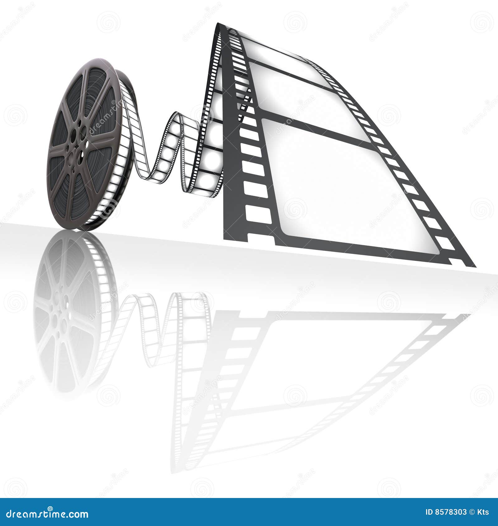 Bobine de film illustration stock. Illustration du matériel - 8578303