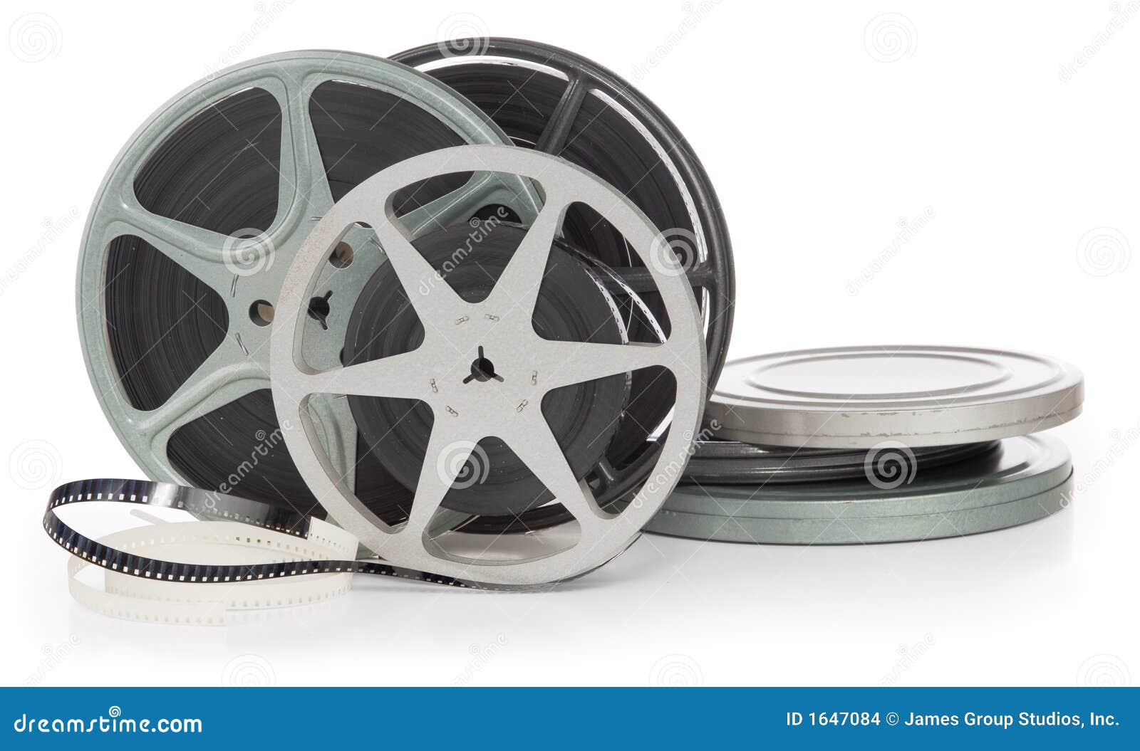 Bobines de film photo stock. Image du école, film, cinéma - 1647084