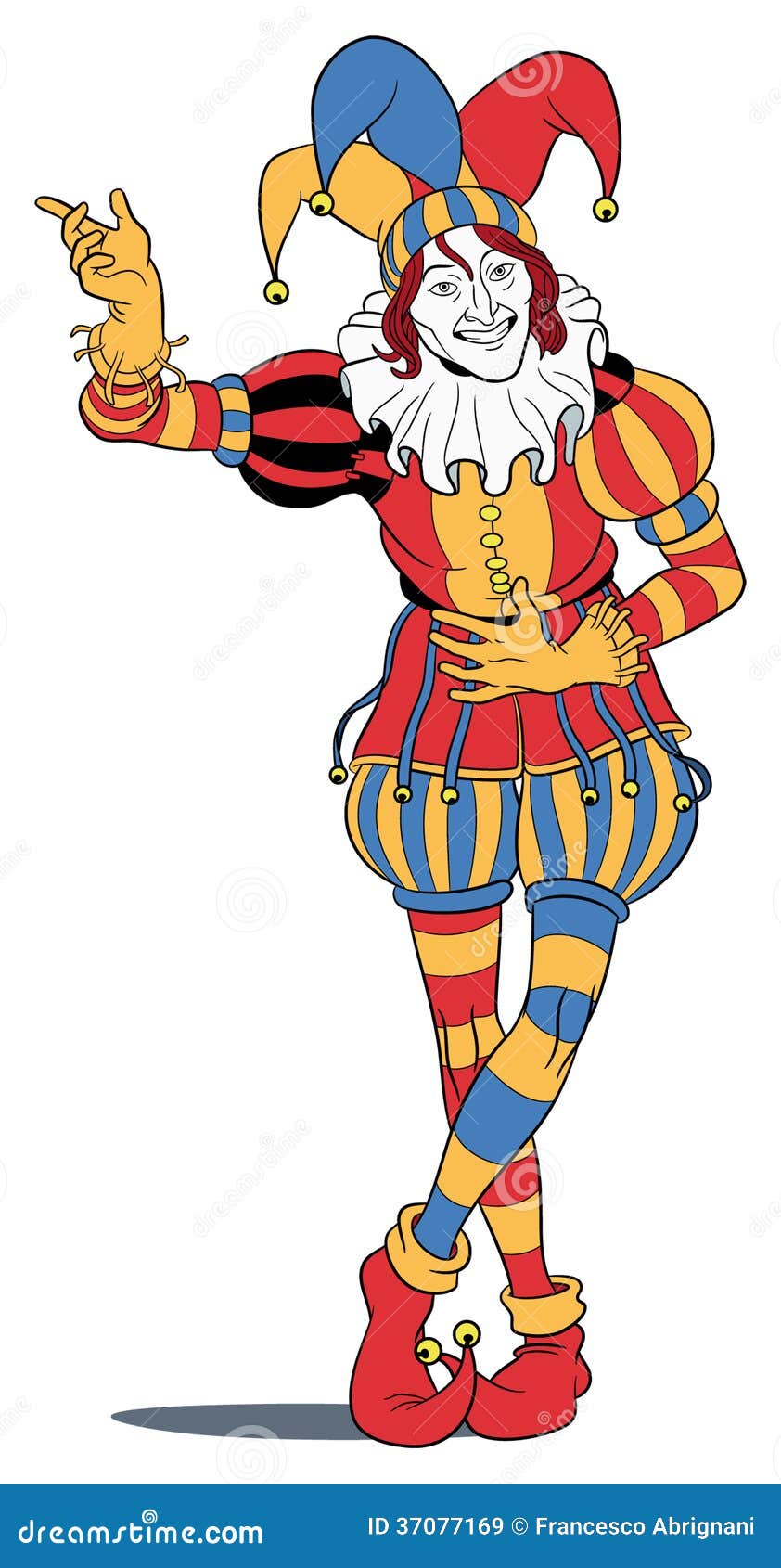 Bobo Da Corte Que Toma Uma Curva Ilustração do Vetor - Ilustração de ...