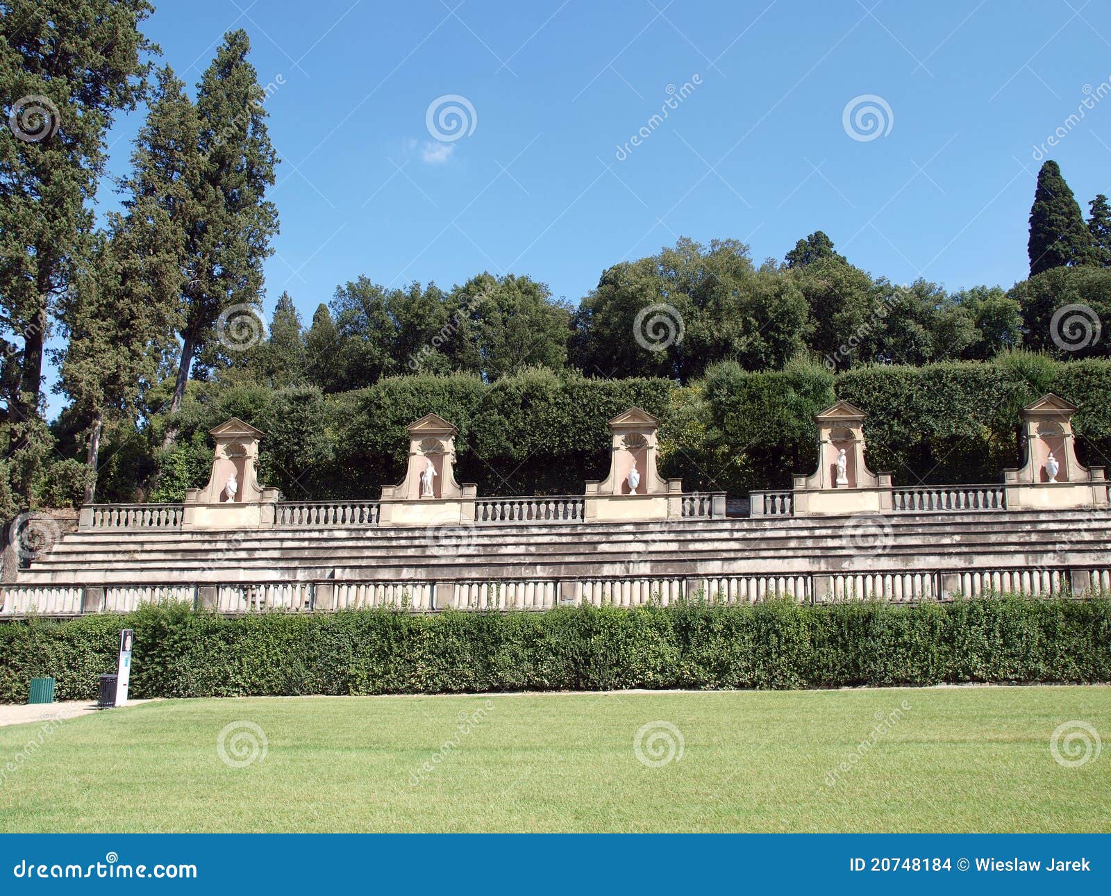 Boboli Gardens Amphitheatre - Florence Stock Photo - Image of famous ...