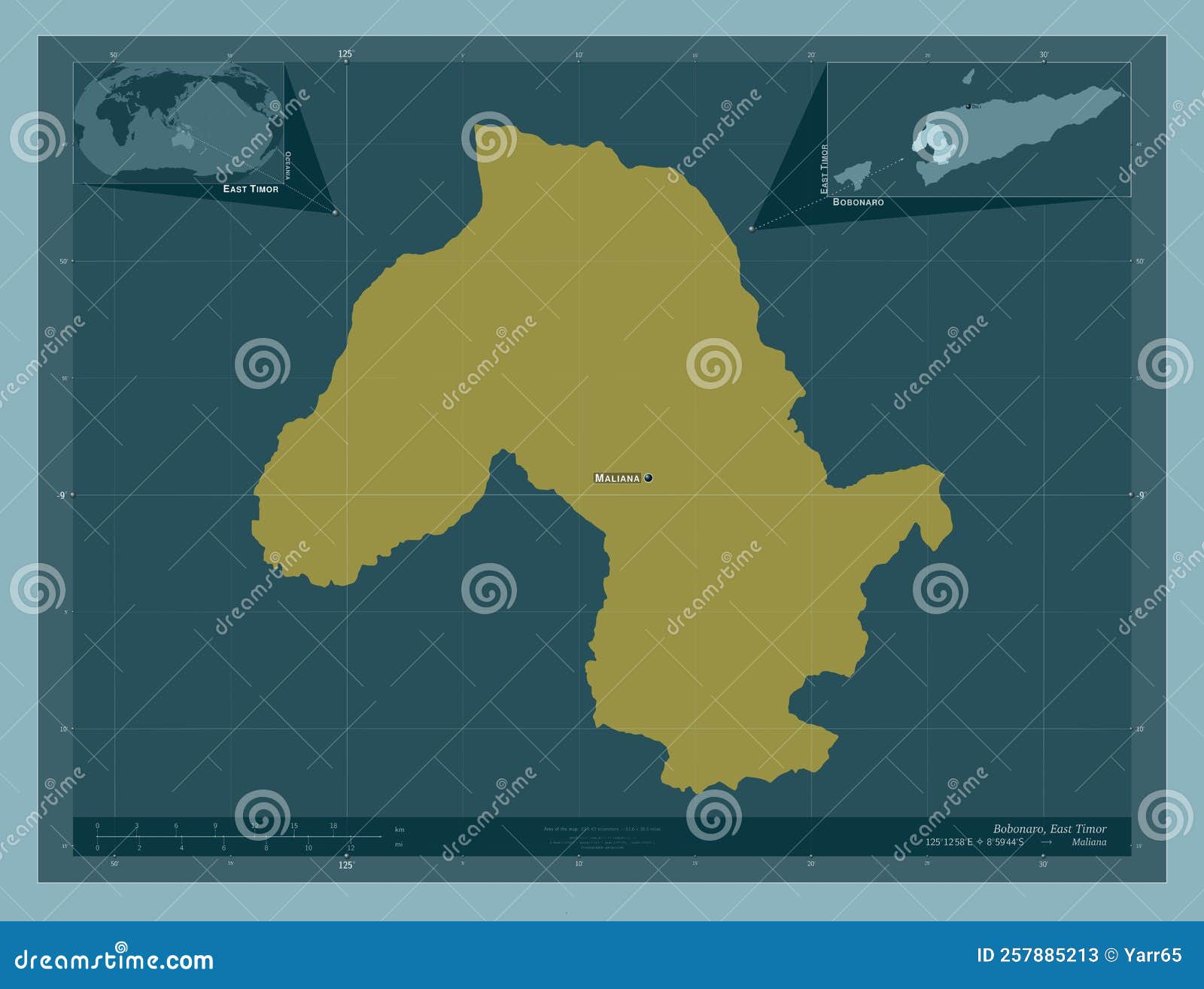 Bobonaro, East Timor. Solid. Labelled Points of Cities Stock ... Bobonaro, East Timor. Solid. Labelled Points of Cities Stock ...