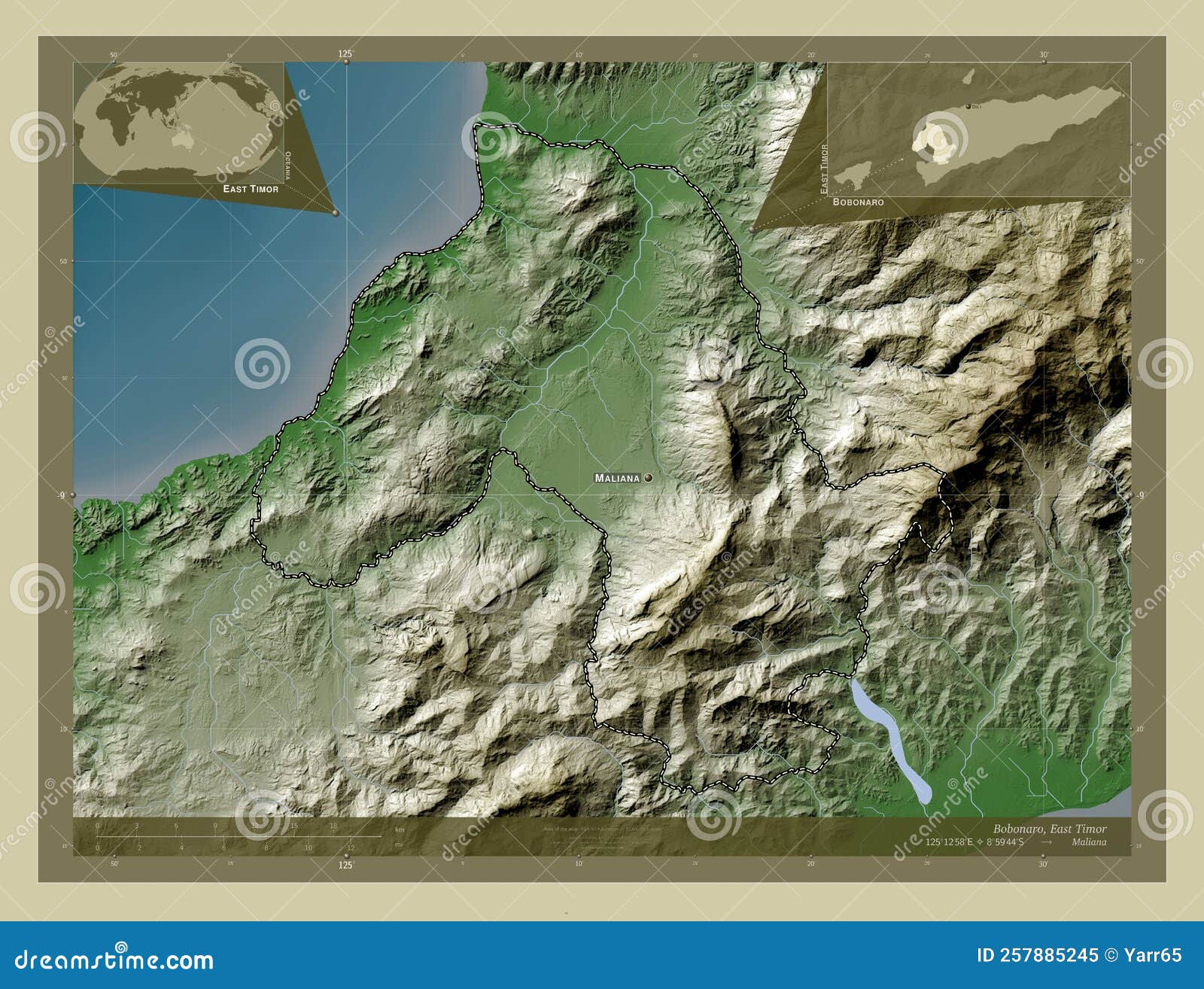 Bobonaro, East Timor. Wiki. Labelled Points of Cities Stock Image ... Bobonaro, East Timor. Wiki. Labelled Points of Cities Stock Image ...