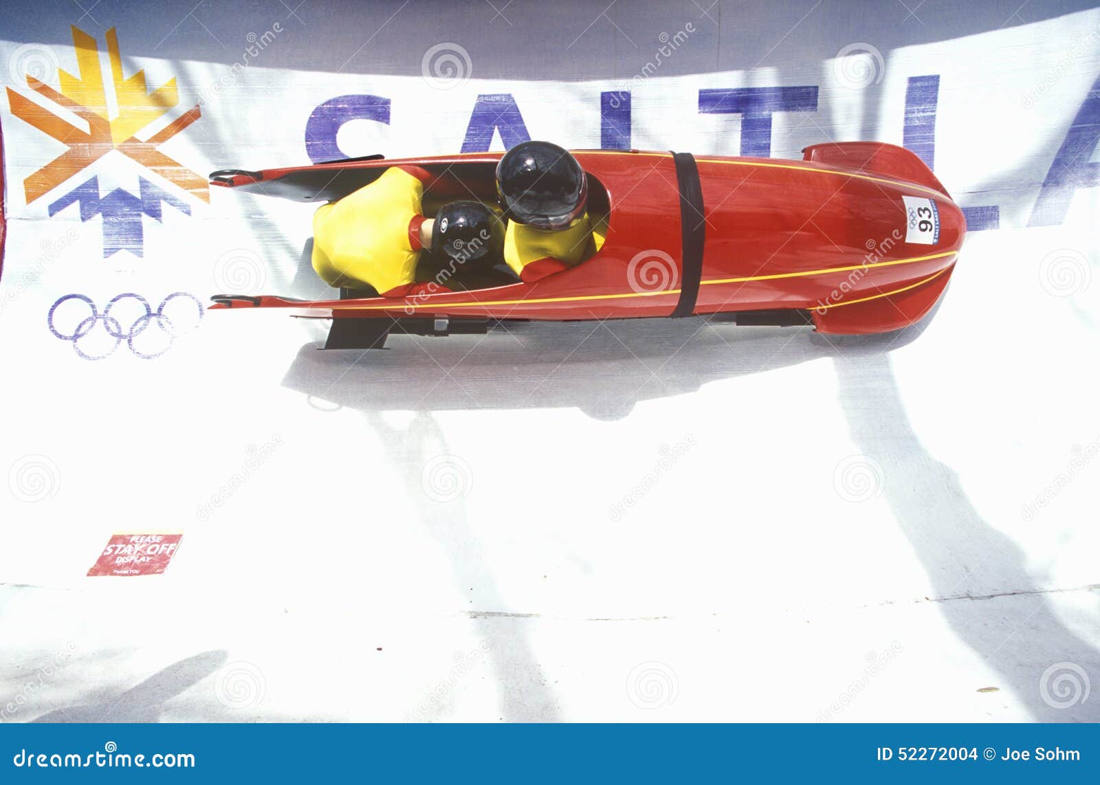 Bobsled Exhibit at 2002 Winter Olympics, Salt Lake City, UT Editorial ...
