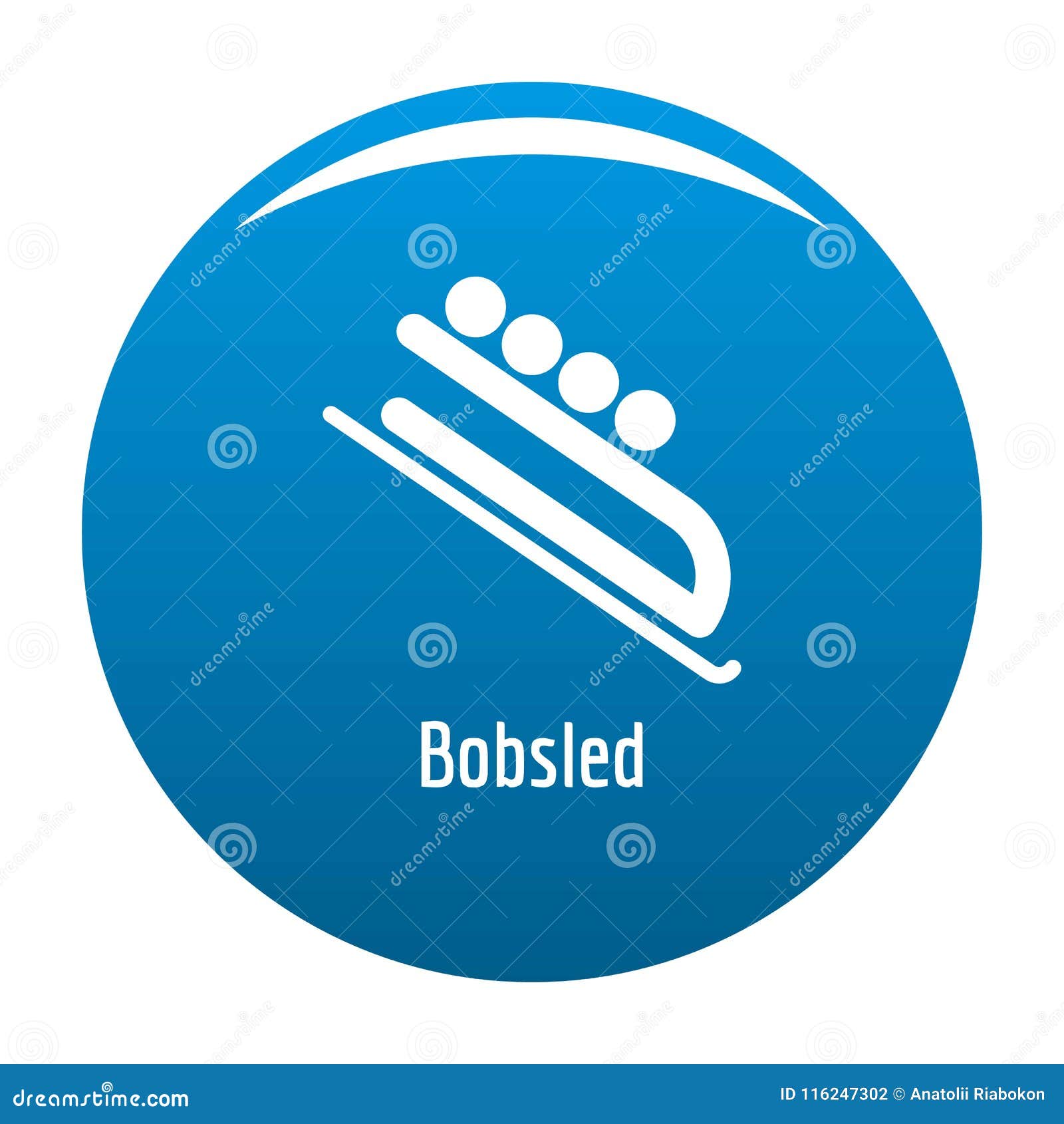 Bobsled Icon. Trendy Bobsled Logo Concept On White Background Fr Vector ...